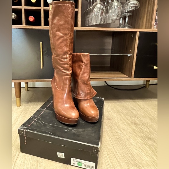 Steven By Steve Madden | Shoes | Tall Boots Slouch Boots Cognac Boots ...